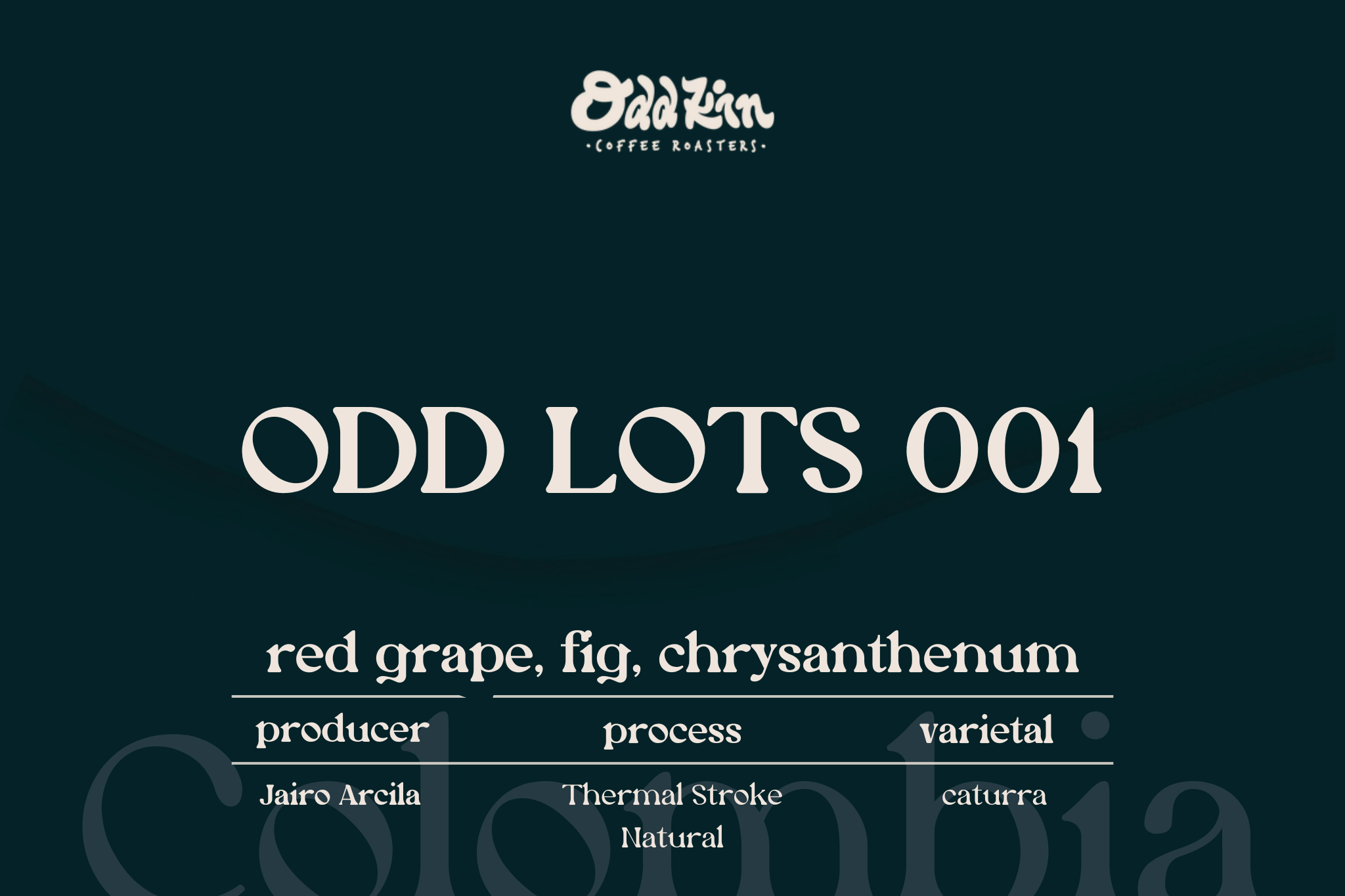 Odd Lots 001 | Thermal Stroke Natural Coffee (Experimental) – OddKin Coffee